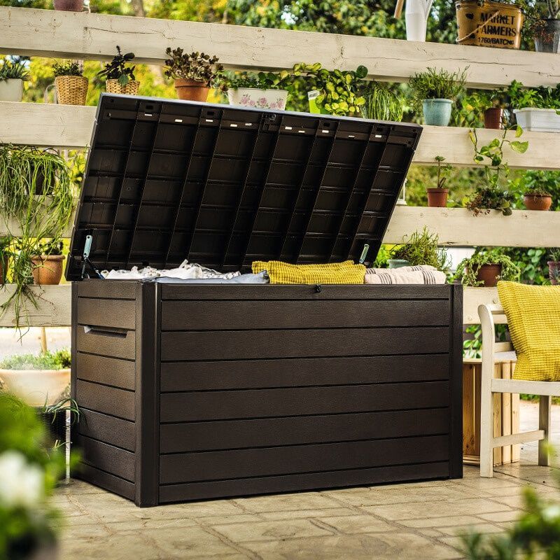 Пластиковый садовый ящик Keter Ontario Box коричневый купить в интернет ...